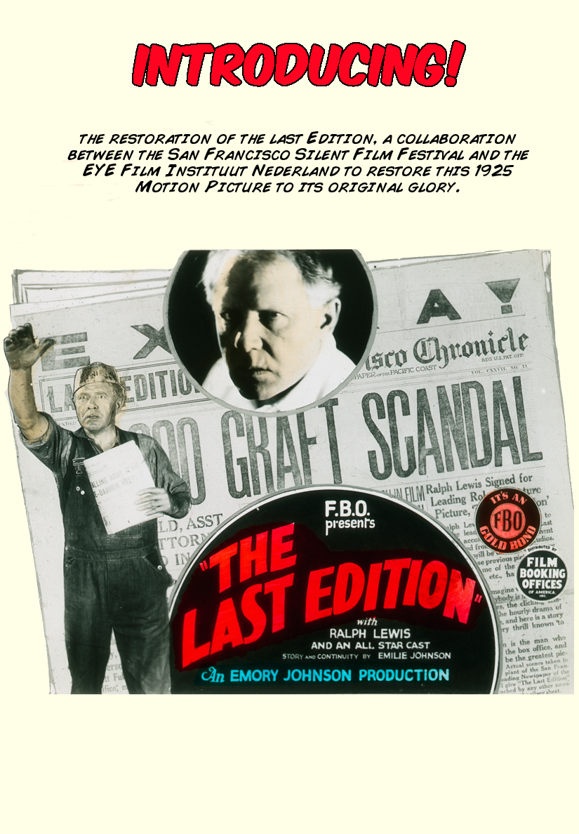 The Last Edition | A website documenting the restoration of The Last ...